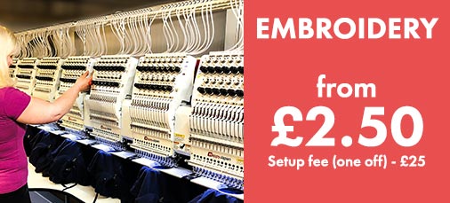 In-House Embroidery & Print Services | CKL Clothing Distribution Ltd.