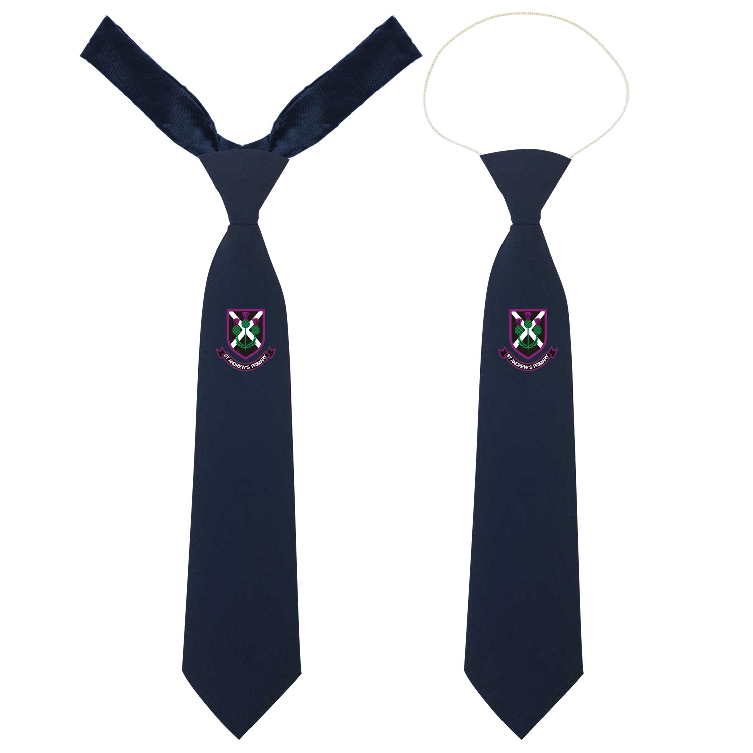 St Andrews Primary Cumbernauld Tie Elasticated & Standard - ckl.uk.com